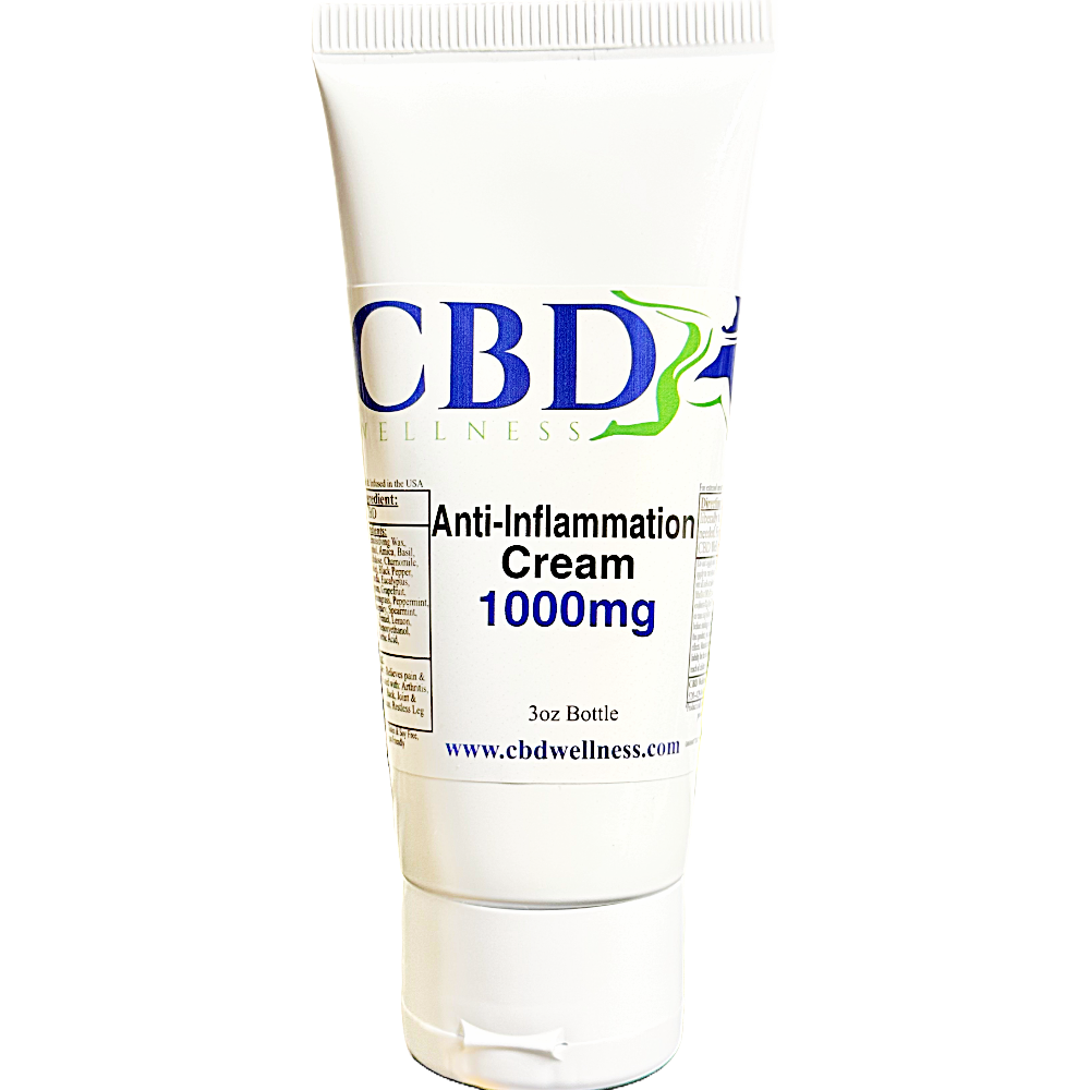 3oz Anti-Inflammation Cream 1000mg – CBD Wellness