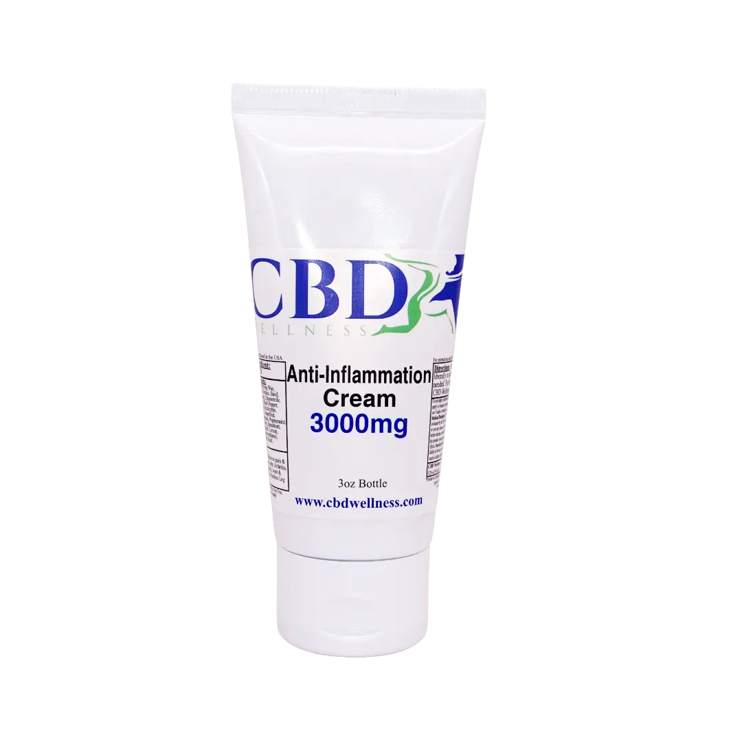 3oz Anti-Inflammation Cream 3000mg - CBD Wellness